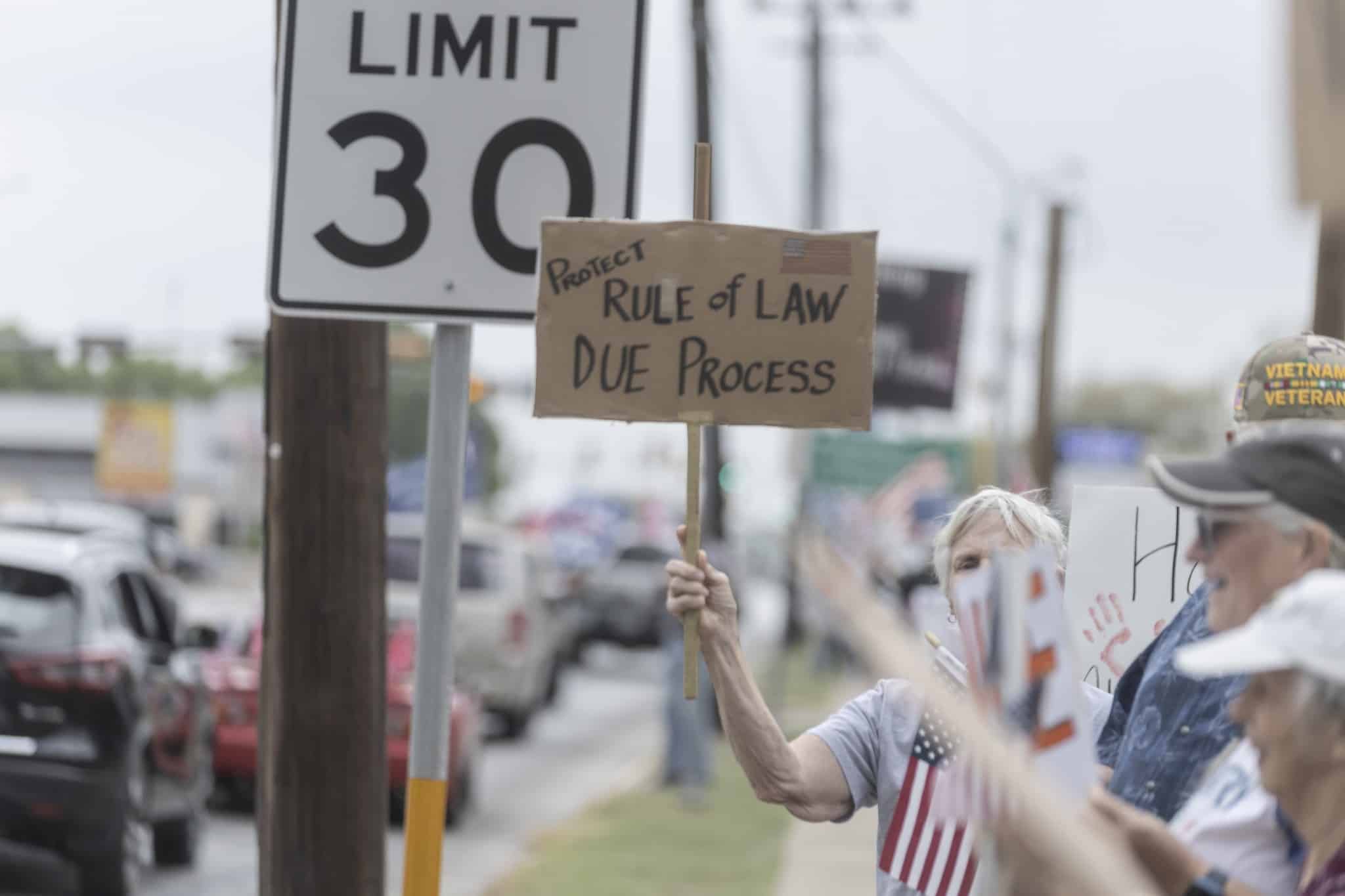 Photo gallery: Hands off protest and pro-President Trump counterprotest ...