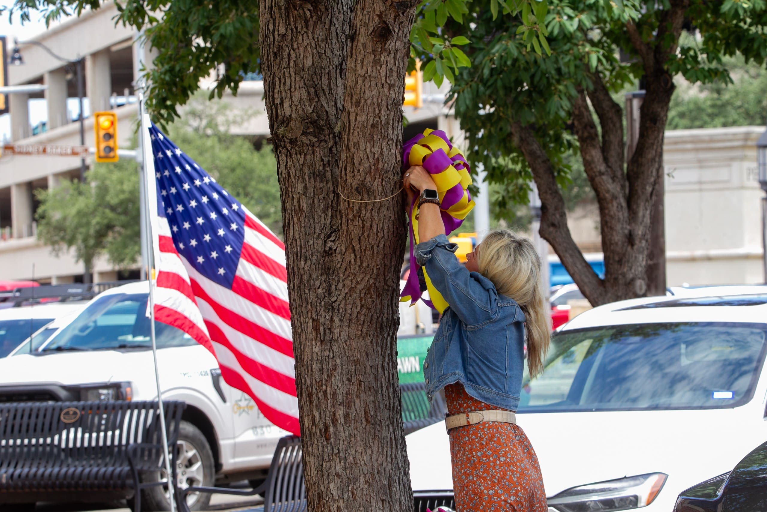 Clint Orms silversmith honors flood victims with camp color ribbons ...