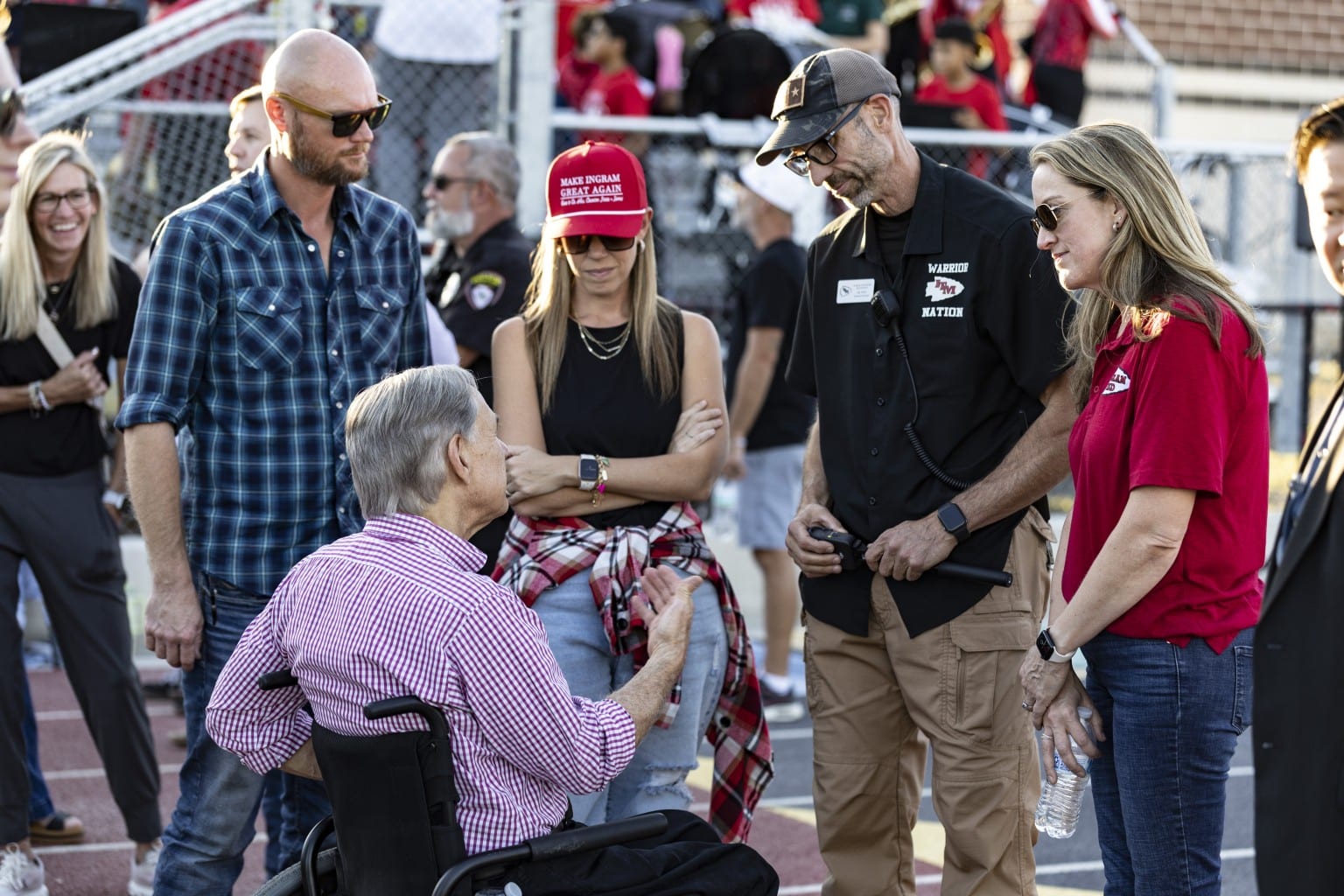 Photo gallery: Gov. Greg Abbott visits Ingram Tom Moore High School for ...