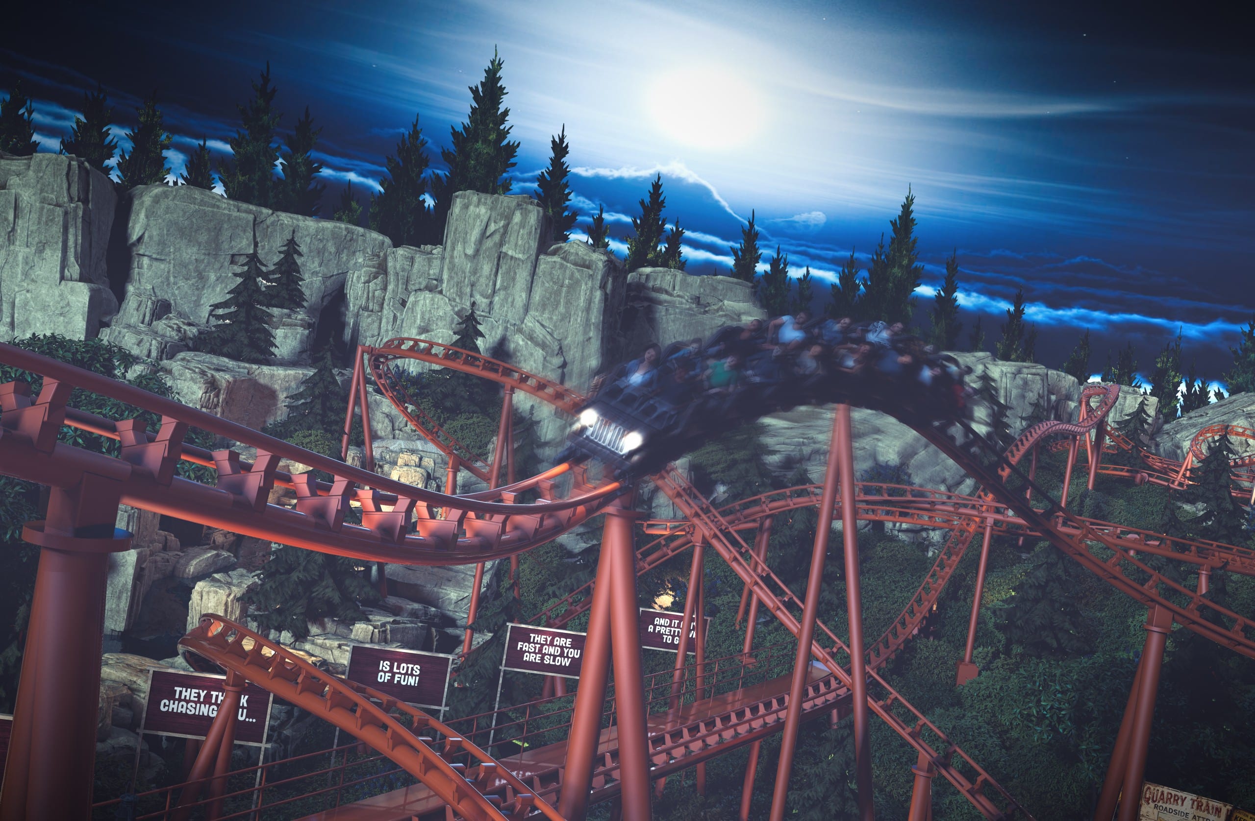 Six Flags Fiesta Texas unveils Werewolf Gorge, set to open in 2027 ...