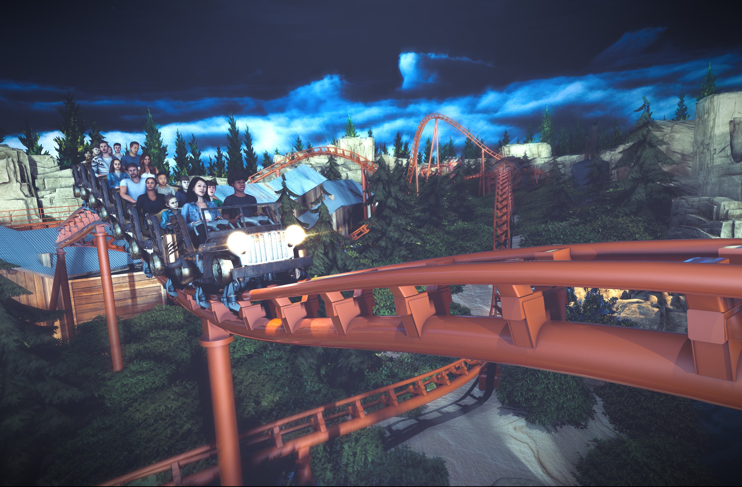 Six Flags Fiesta Texas unveils Werewolf Gorge, set to open in 2027 ...